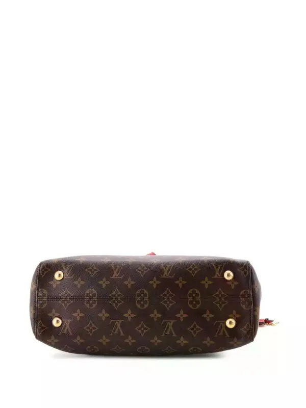 LOUIS VUITTON Monogram Canvas And Leather Venus Satchel - Red
