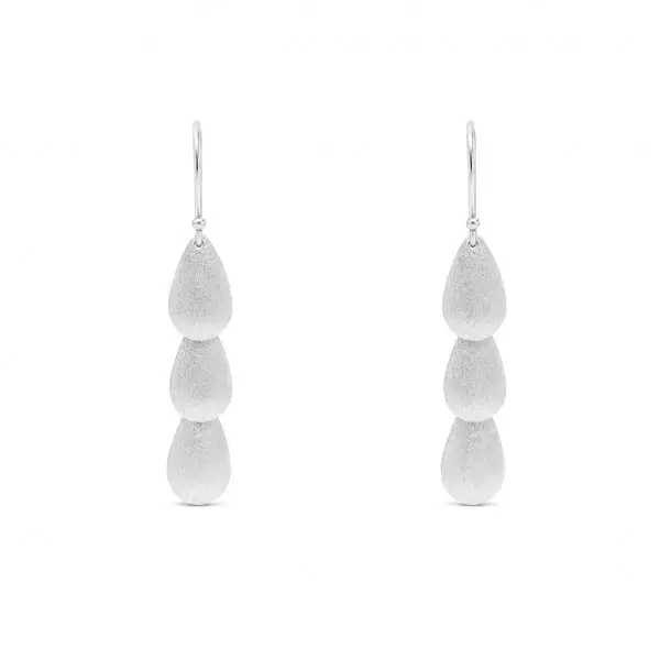 ESTERAH Sterling Dangle Earrings - Silver