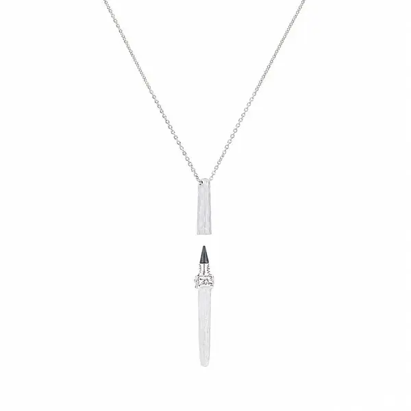 ORMIRO Muse Pen Necklace - Silver