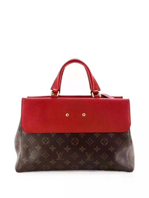 LOUIS VUITTON Venus Handbag Monogram Canvas And Leather Satchel - Red