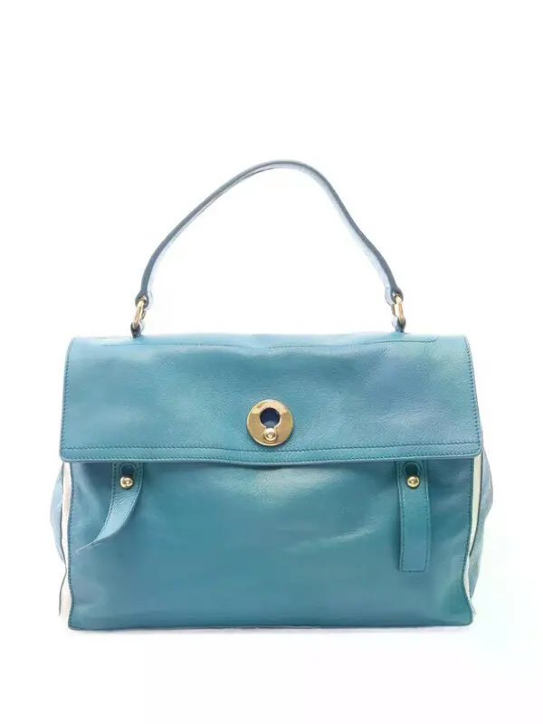 Saint Laurent 2010s Muse Two Tote Bag - Blue