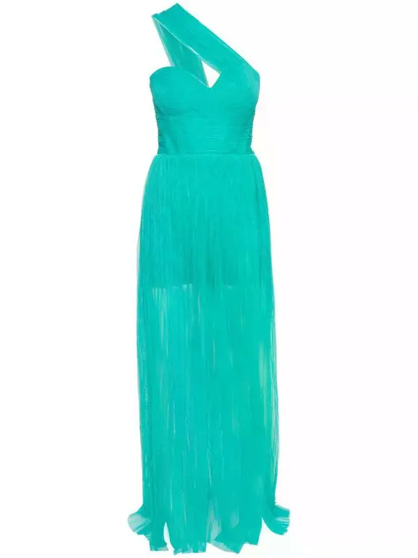 MARIA LUCIA HOHAN Freya Plissé Tulle Gown - Blue
