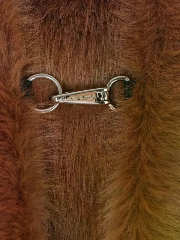 Simone Rocha Faux-fur Hook-closure Shawl