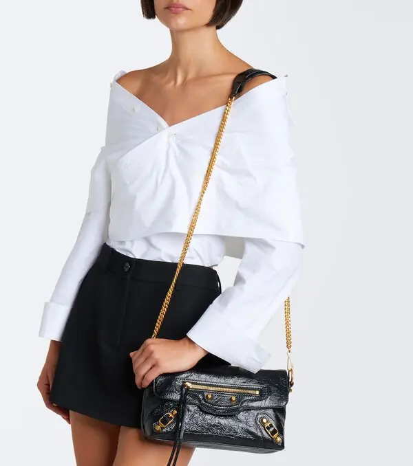 Balenciaga Le City Mini Leather Shoulder Bag