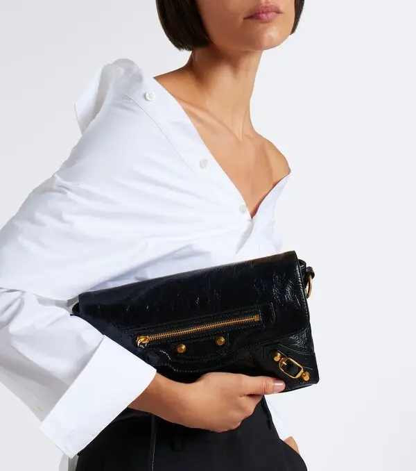 Balenciaga Le City Mini Leather Shoulder Bag