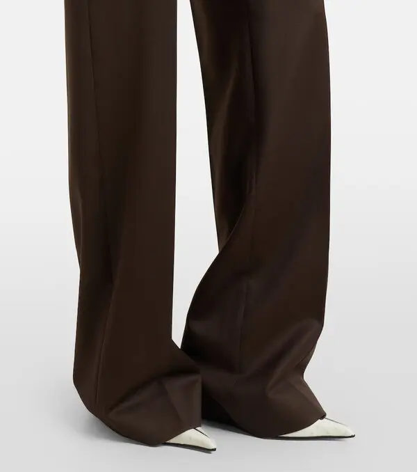 Alexander McQueen Wool Straight Trousers