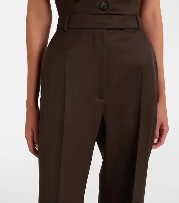 Alexander McQueen Wool Straight Trousers