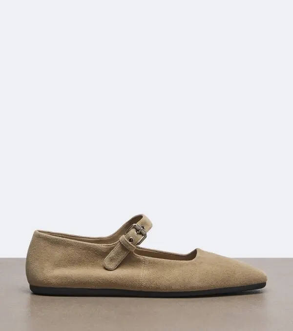 Miu Miu Suede Mary Jane Flats