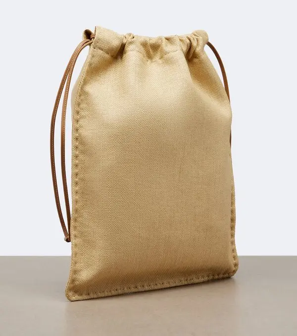 Prada Wish Beaded Canvas Pouch
