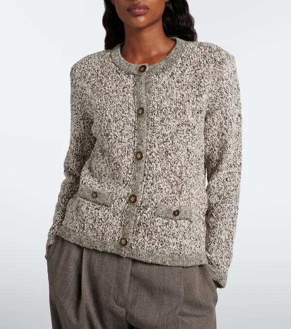 Veronica Beard Rexton Knitted Cotton-blend Cardigan