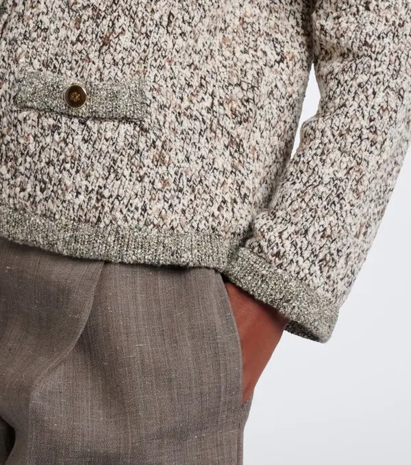 Veronica Beard Rexton Knitted Cotton-blend Cardigan