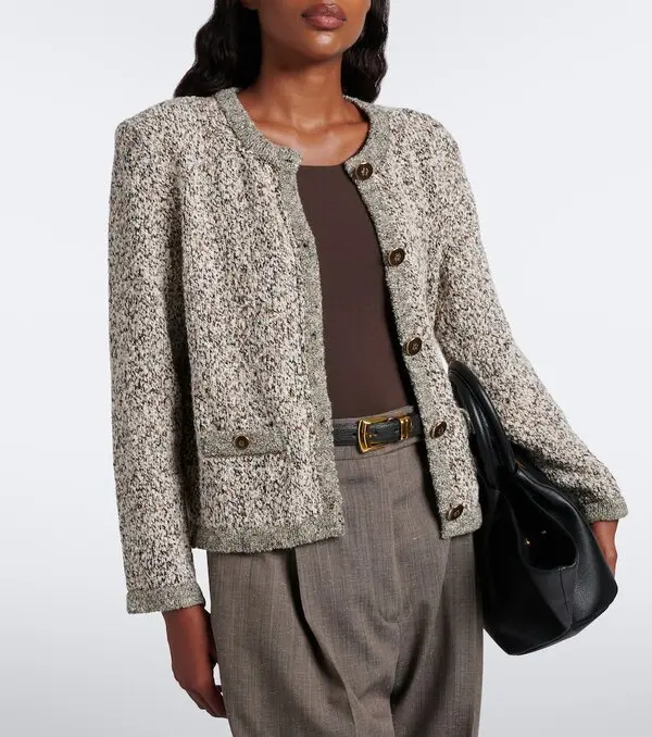Veronica Beard Rexton Knitted Cotton-blend Cardigan