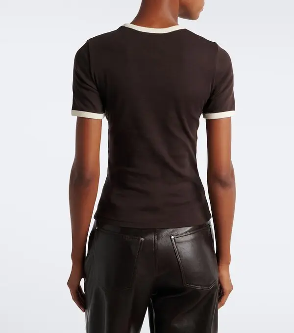 COURREGES Cotton Jersey T-shirt
