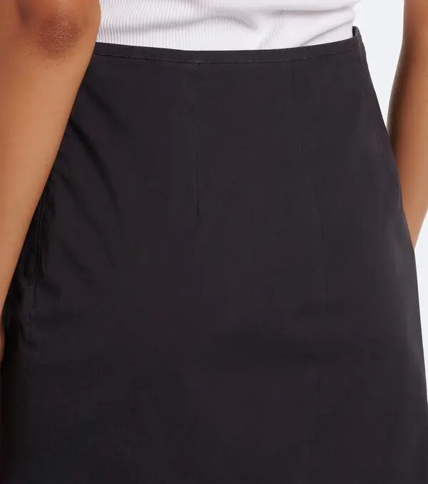 Miu Miu Cotton-blend Poplin Pencil Skirt
