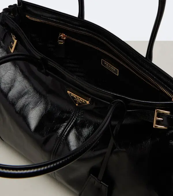 Prada Bonnie Leather Top-handle Bag