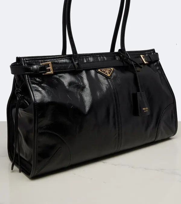 Prada Bonnie Leather Top-handle Bag
