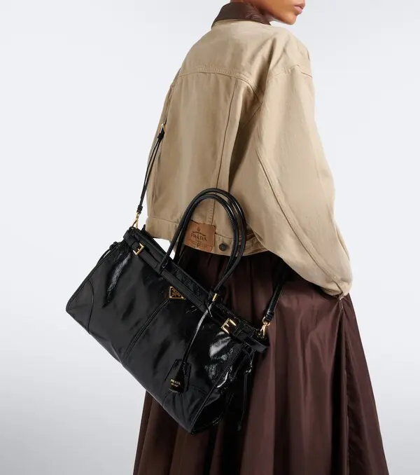 Prada Bonnie Leather Top-handle Bag