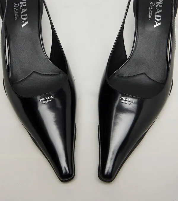 Prada Leather Slingback Pumps