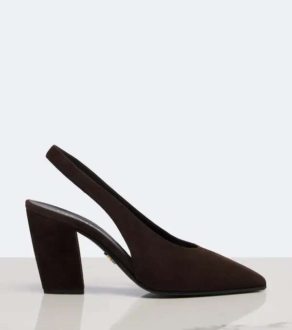 Prada Suede Slingback Pumps