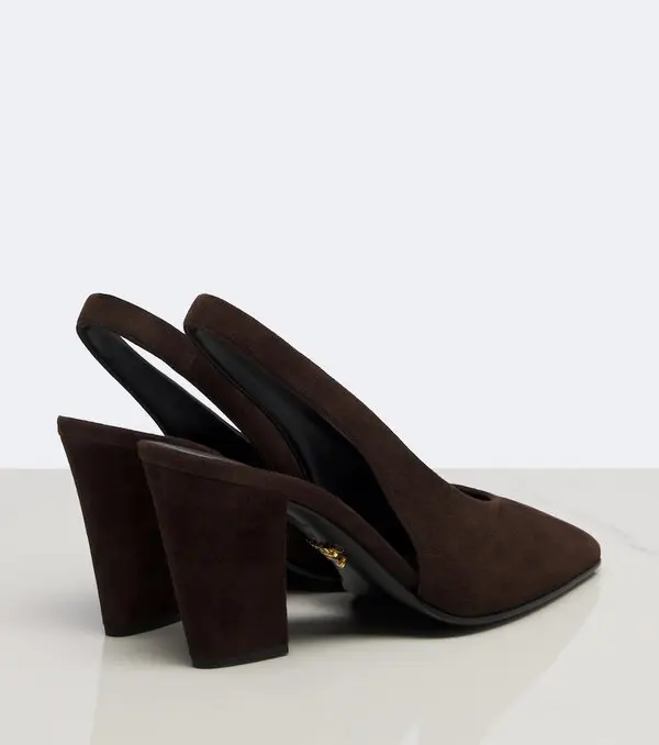 Prada Suede Slingback Pumps