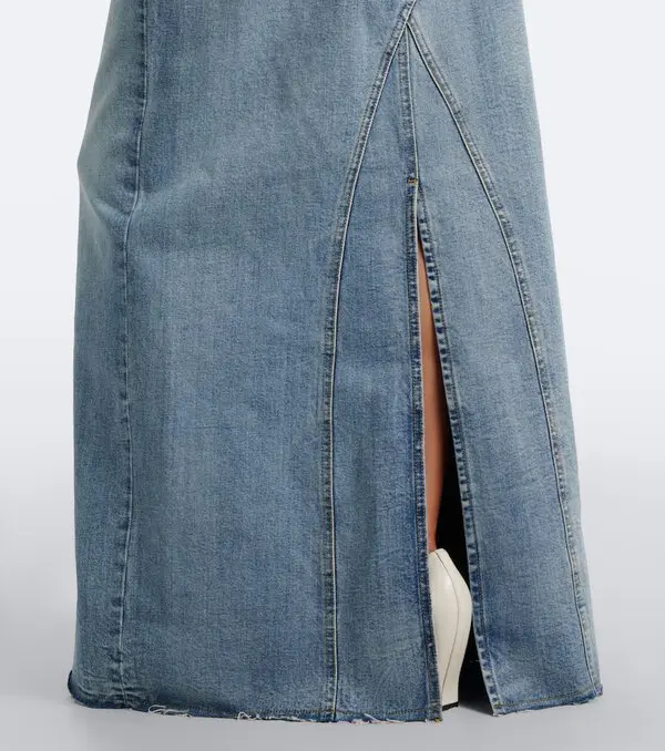 MAISON MARGIELA Paneled Denim Maxi Skirt