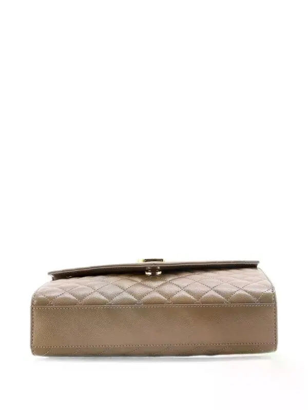 Saint Laurent Classic Monogram Envelope Satchel Mixed Matelasse Leather Medium Shoulder Bag