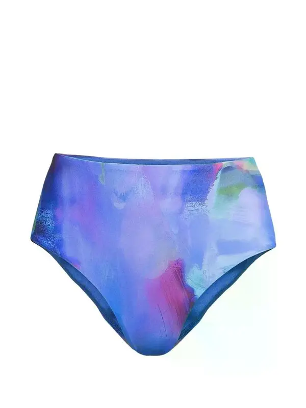 CASALL Abstract-print High-waisted Bikini Bottoms
