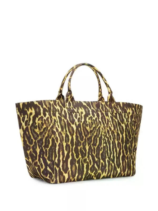 GANNI Xxl Leopard-print Tote Bag