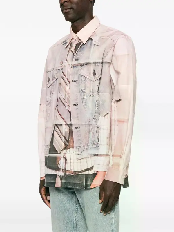 Acne Studios Trompe L'oeil-print Shirt