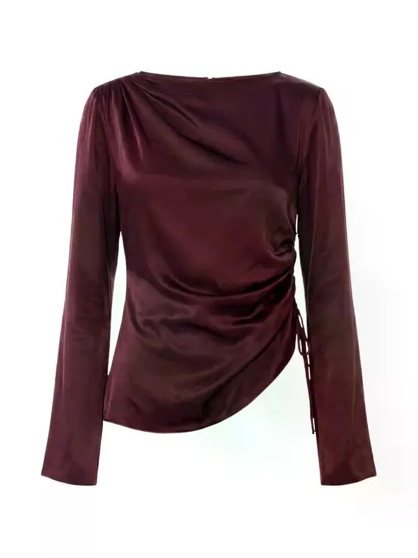TOCCIN Cilina Ruched Long-sleeve Top
