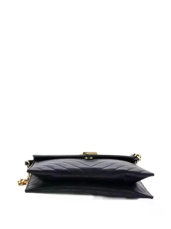 Saint Laurent Classic Monogram Envelope Chain Bag Matelasse Chevron Leather Medium Shoulder Bag