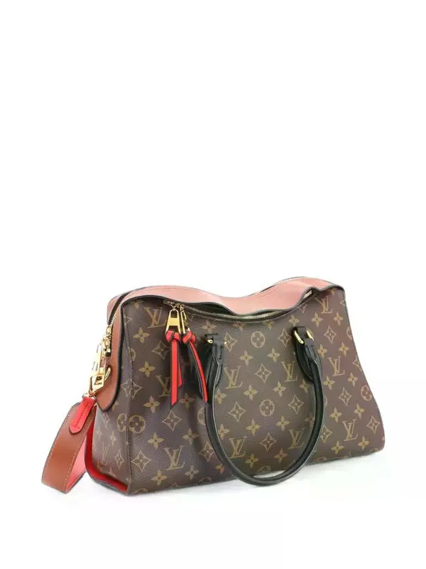 LOUIS VUITTON Tuileries Handbag Monogram Canvas With Leather Satchel