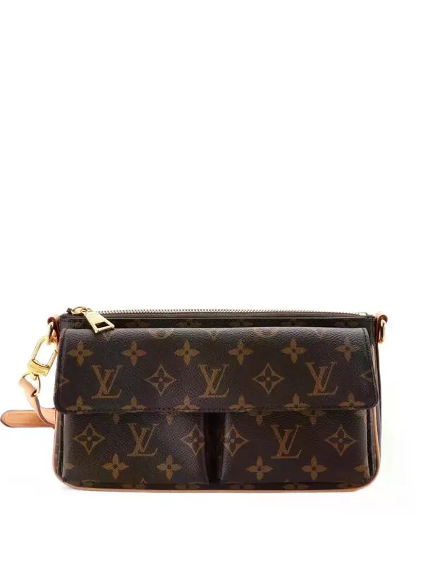 LOUIS VUITTON Vivacite Handbag Monogram Canvas Shoulder Bag