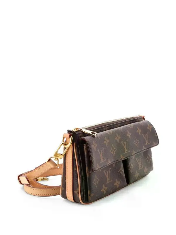 LOUIS VUITTON Vivacite Handbag Monogram Canvas Shoulder Bag