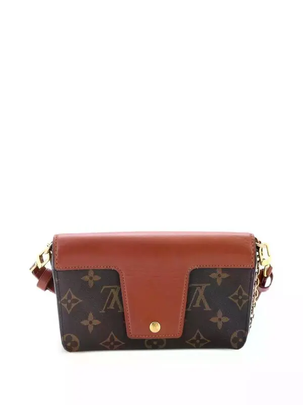 LOUIS VUITTON Monogram Canvas And Leather Padlock On Strap Crossbody Bag