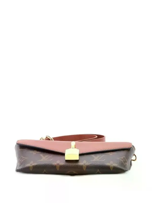 LOUIS VUITTON Monogram Canvas And Leather Padlock On Strap Crossbody Bag