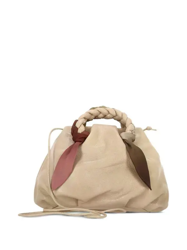 Hereu Braided-handle Drawstring Tote Bag
