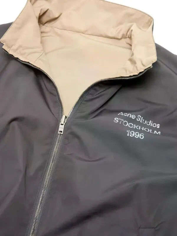 Acne Studios Logo-print Reversible Jacket - Neutrals