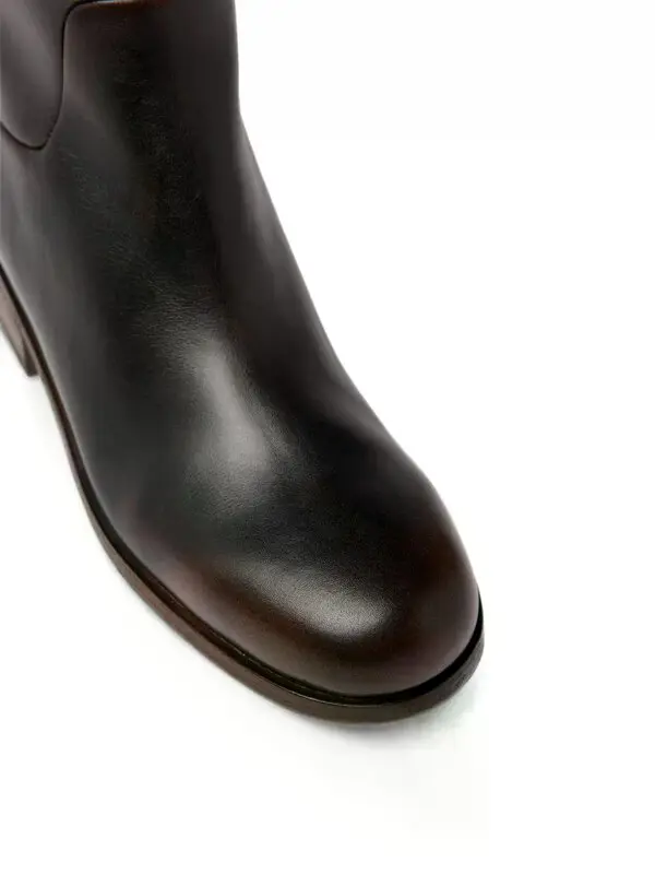 Marsèll Gnocco Burnished Leather Ankle Boots