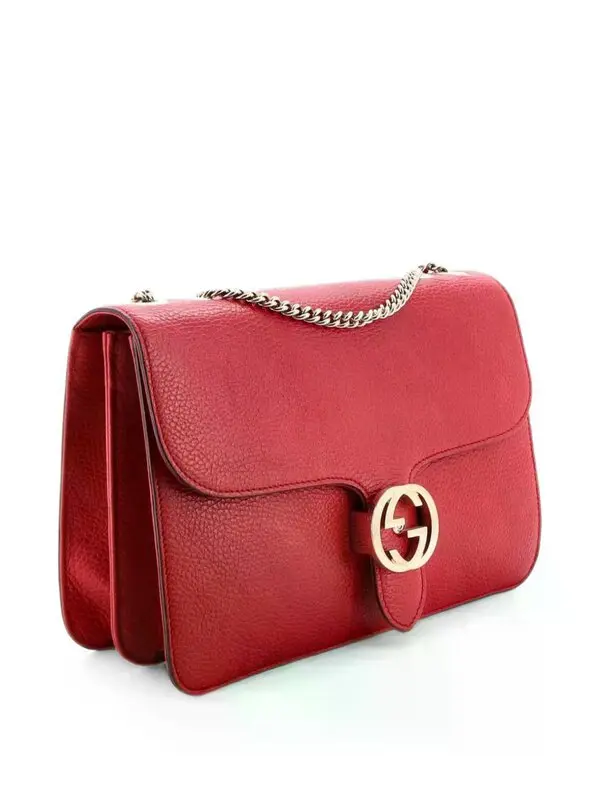 Gucci Interlocking Leather Medium Shoulder Bag