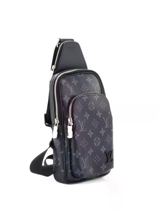 LOUIS VUITTON Avenue Sling Bag Nm Monogram Eclipse Canvas Crossbody Bag