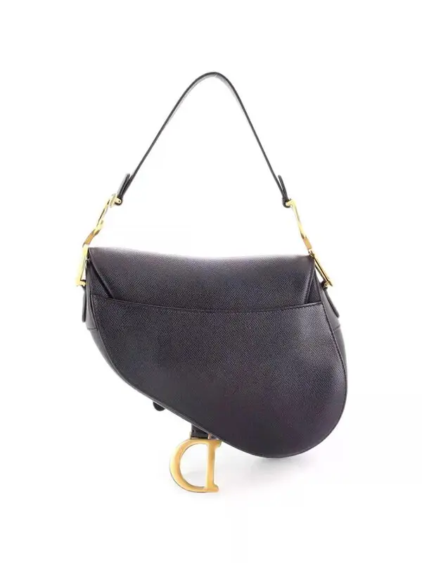 Dior Saddle Handbag Leather Medium Shoulder Bag