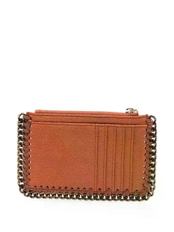 Stella McCartney Falabella Chain-trim Cardholder - Brown