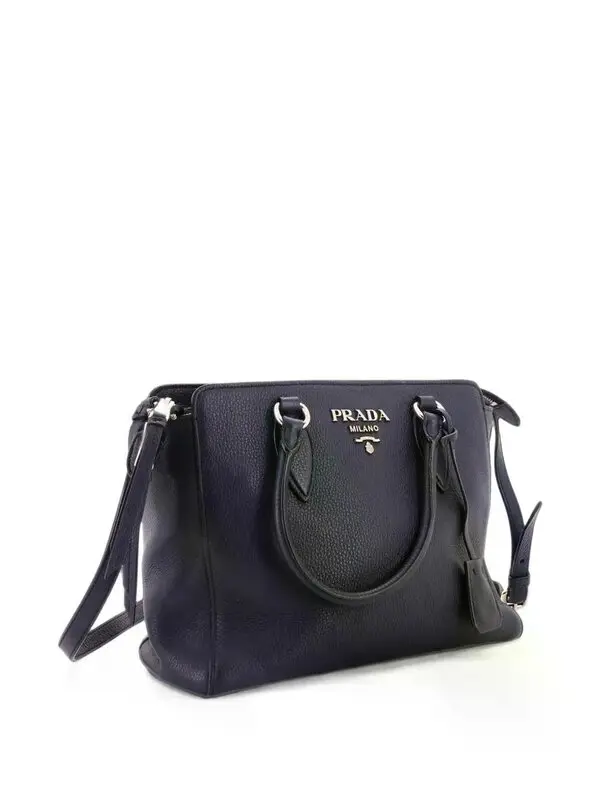 Prada Convertible Zip Vitello Phenix Medium Tote Bag