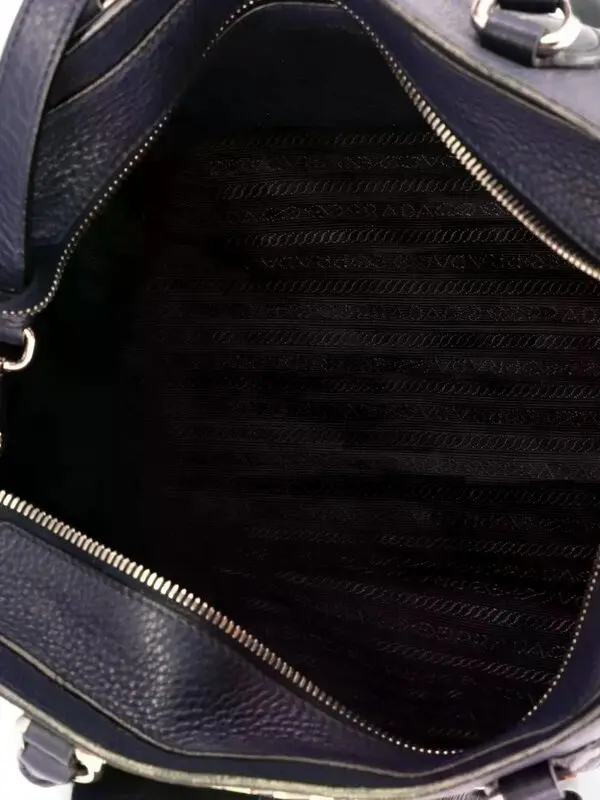 Prada Convertible Zip Vitello Phenix Medium Tote Bag