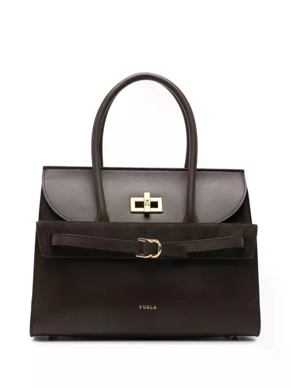 Furla Buckle-detail Tote Bag - Brown