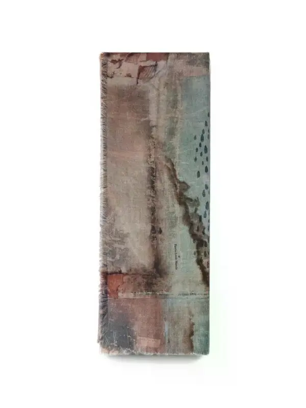 PIERRE-LOUIS MASCIA Euclide/s Frayed Wool Scarf - Neutrals