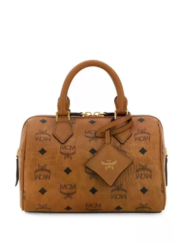 Mcm Ella Monogram Print Tote Bag