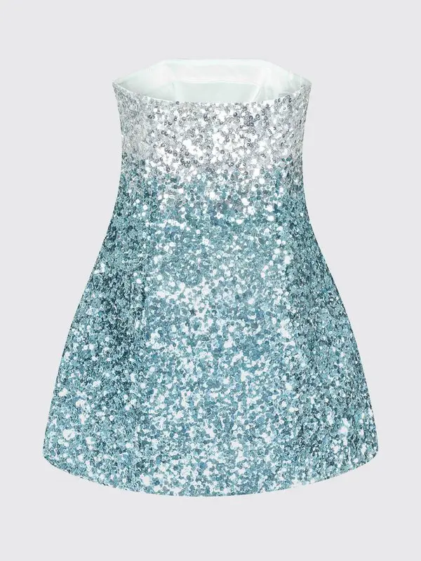 Retrofete Off-the-shoulder Mini Dress Retrorfete With Abstract Sequin Embroidery