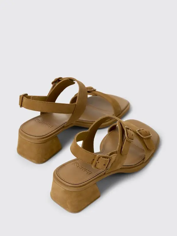 Camper Kora Suede Sandals - Brown